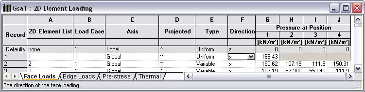 GSA – Mapping varying loads on 2D elements – Oasys