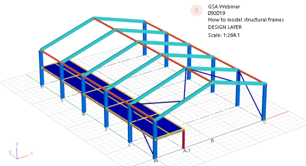 How to model structural frames in GSA 10 - Oasys