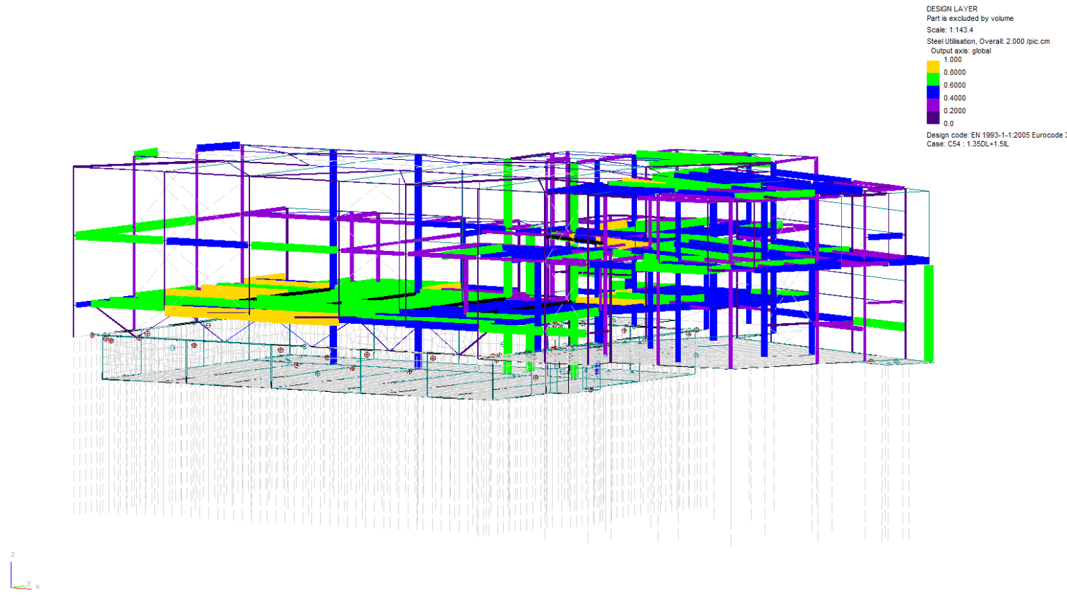 Superstructure steel frame with reinforced concrete basement, Chorley ...