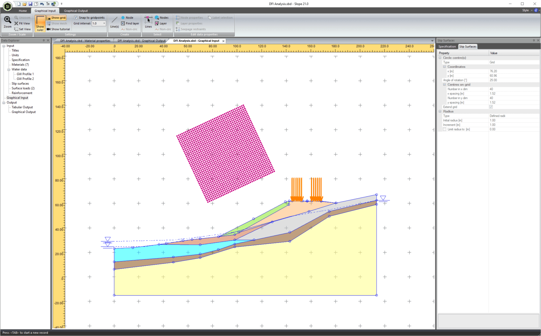 Oasys Slope - Building a model - Oasys