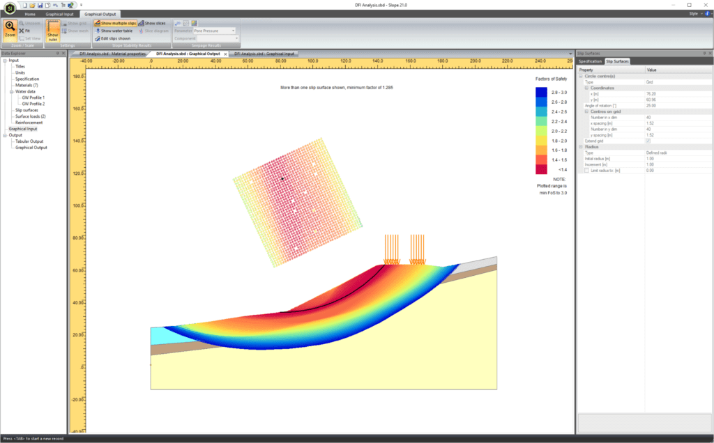 Oasys Slope - Building a model - Oasys