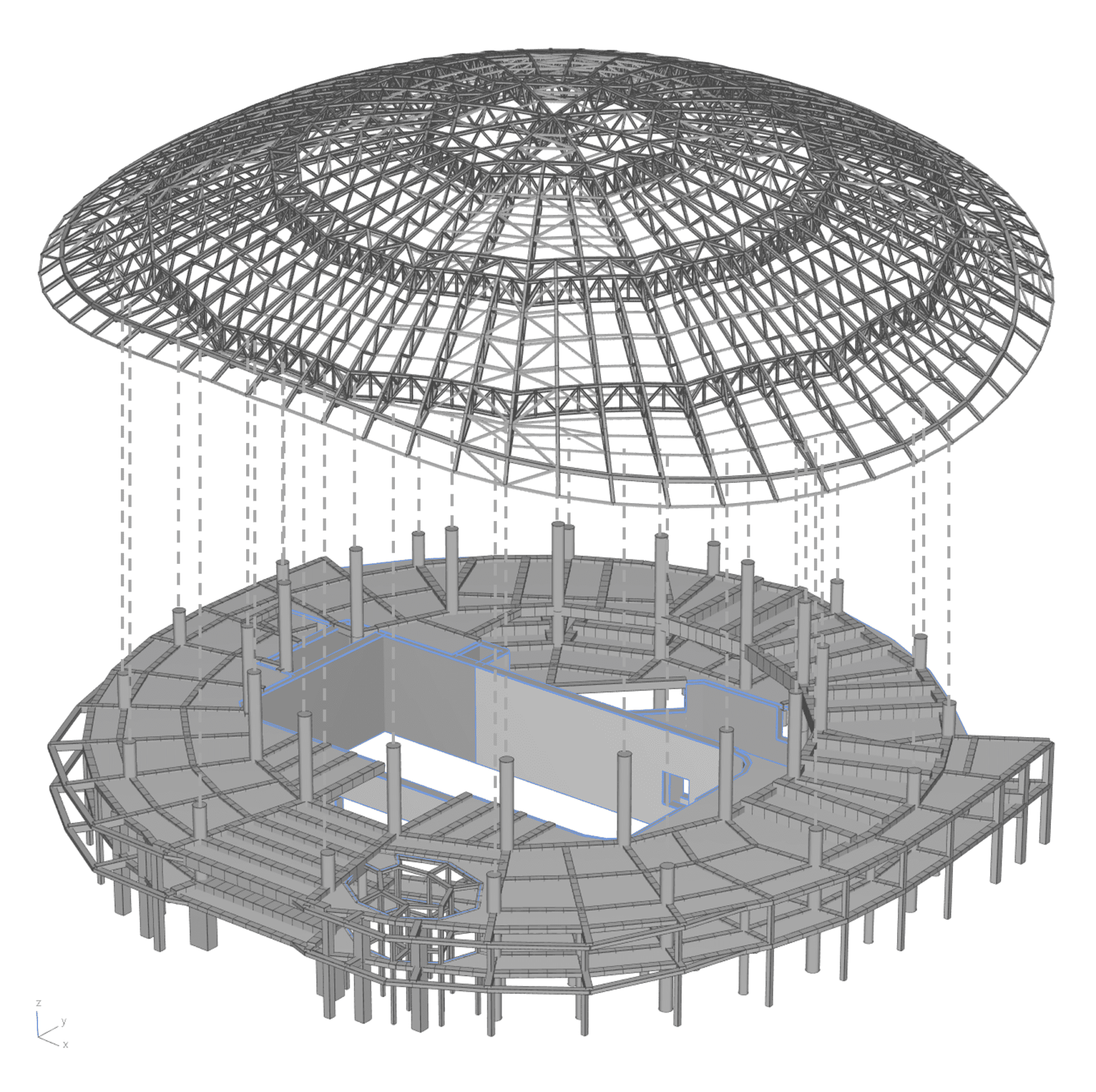 Design and analysis of the Sea Shell Aquarium roof using Oasys GSA - Oasys
