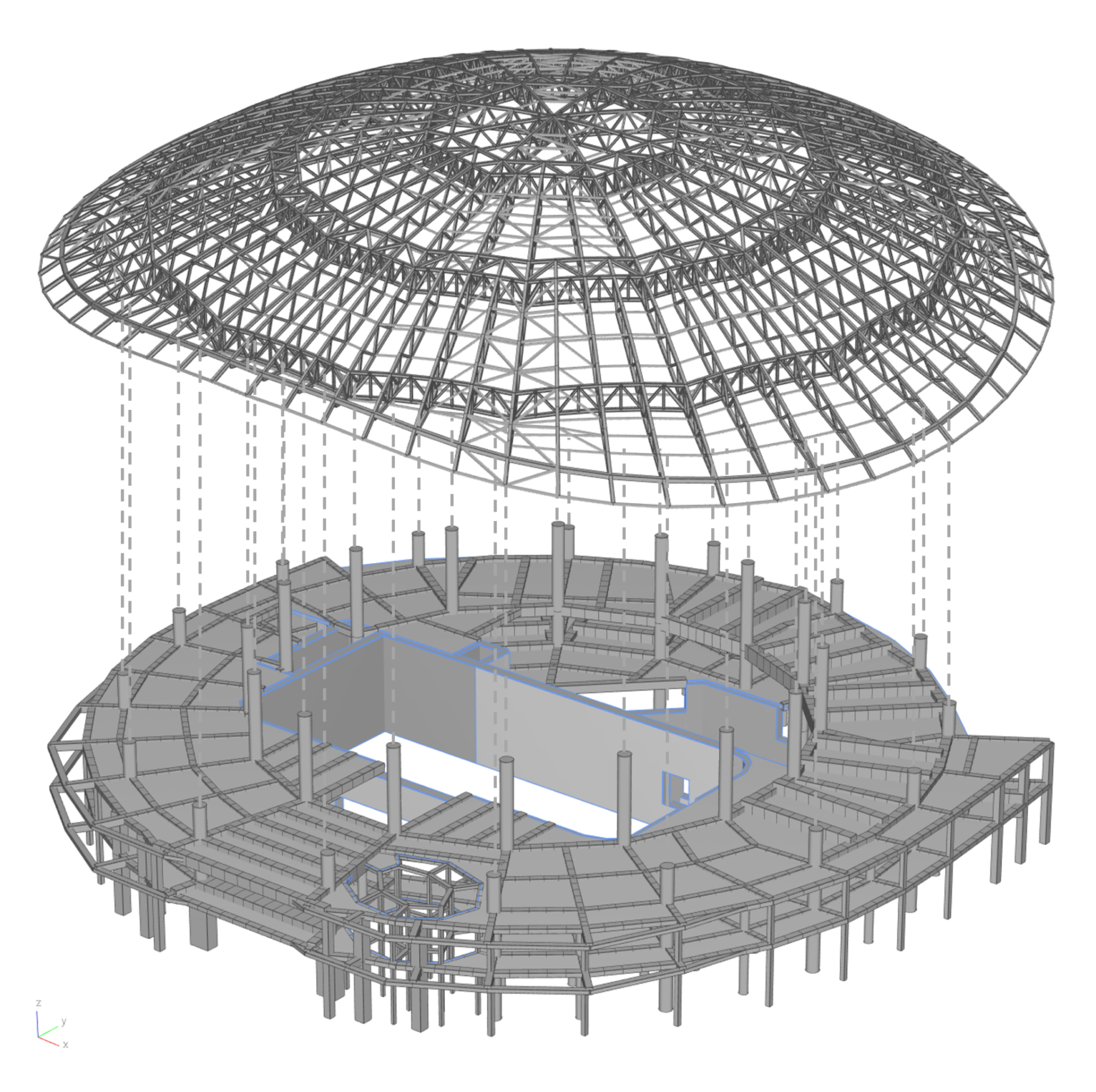 Design and analysis of the Sea Shell Aquarium roof using Oasys GSA - Oasys