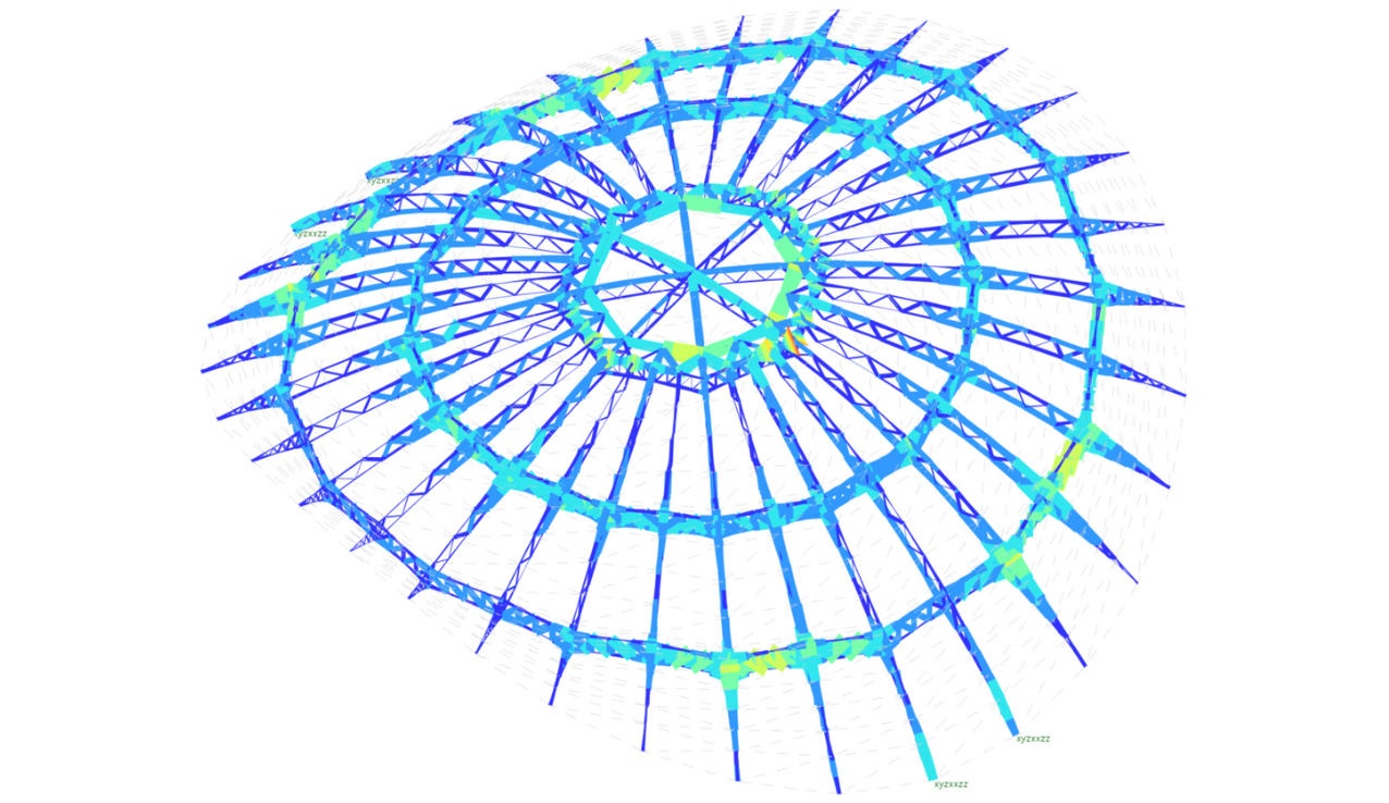 Design and analysis of the Sea Shell Aquarium roof using Oasys GSA - Oasys