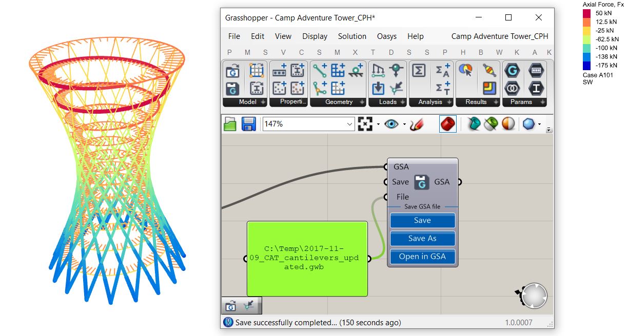 Parametric Design and Automation Course by Mule Studio using Oasys GSA Grasshopper Plugin - Oasys
