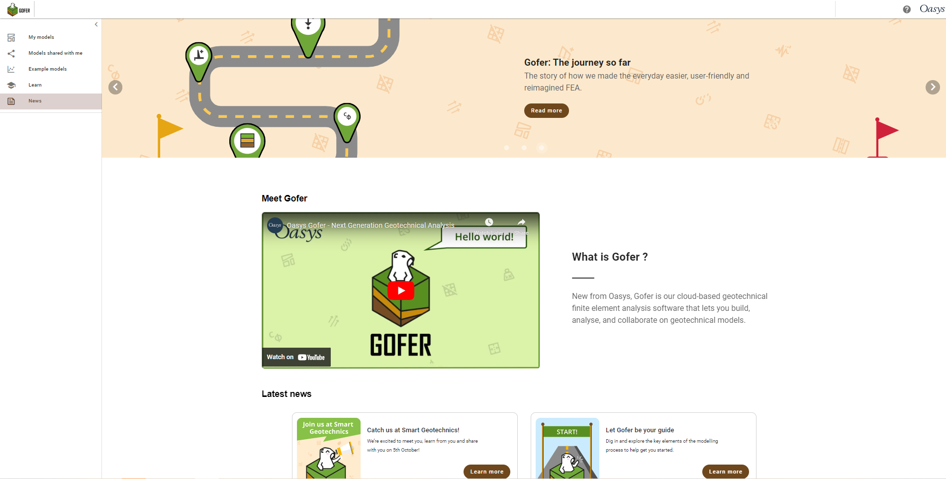 One Year of Oasys Gofer: We're celebrating Gofer's first birthday by ...