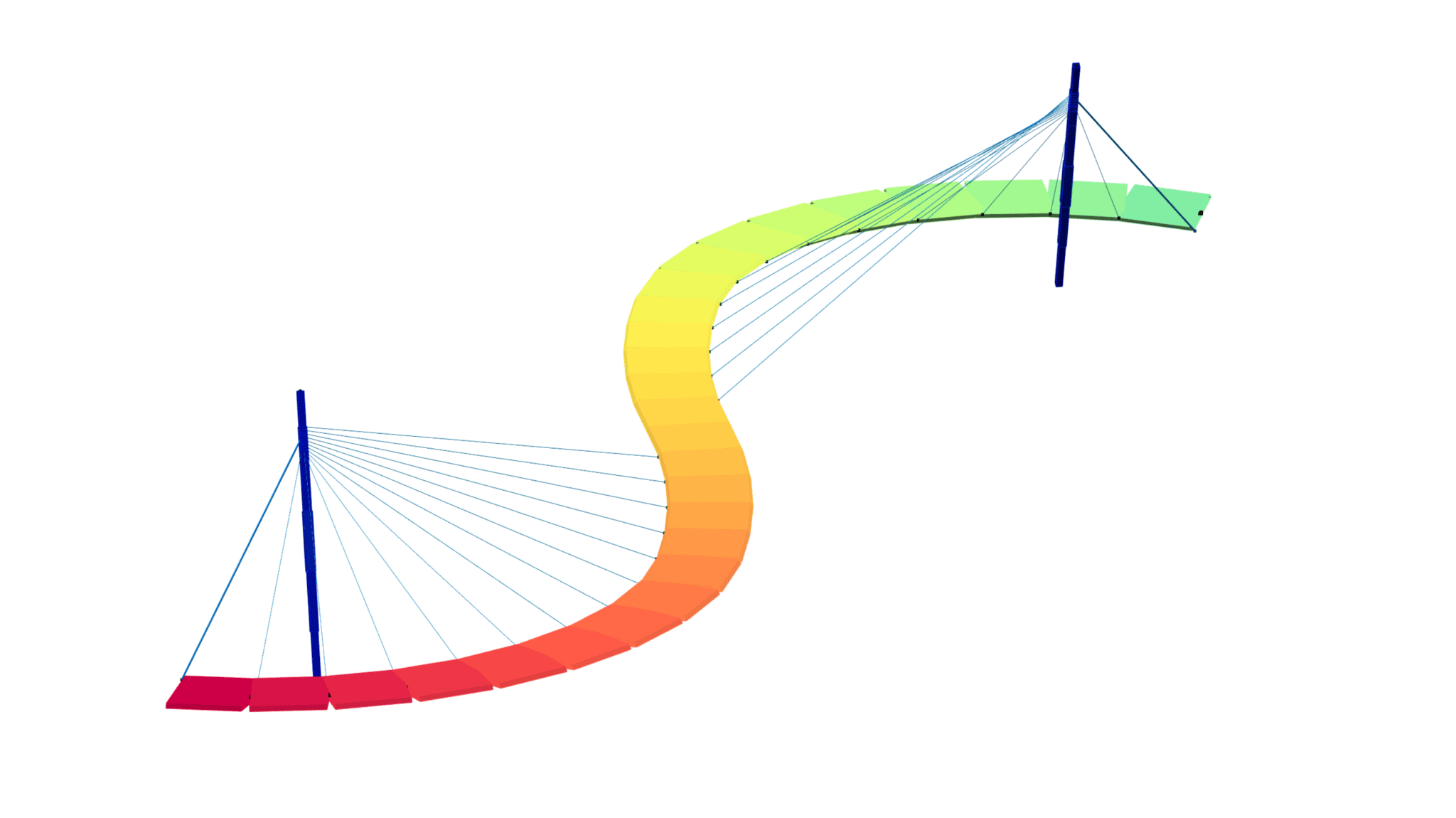 Structural design and dynamic assessment of an asymmetric cable-stayed ...